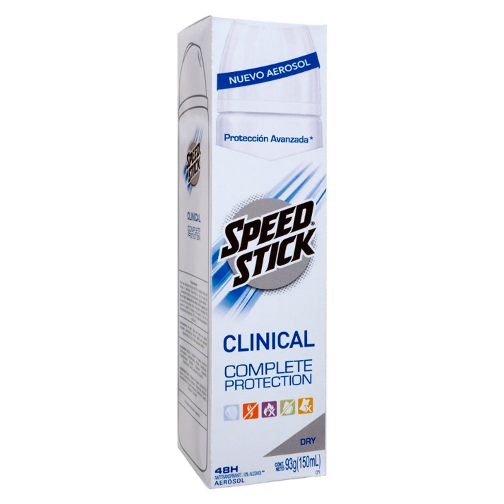 Speed Stick Clinical Dry Spray 93Gr/150Ml - supermercadosantamaria.com