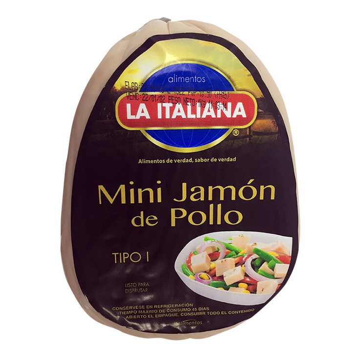 Mini Jamon De Pollo La Italiana 1 Kg - supermercadosantamaria.com