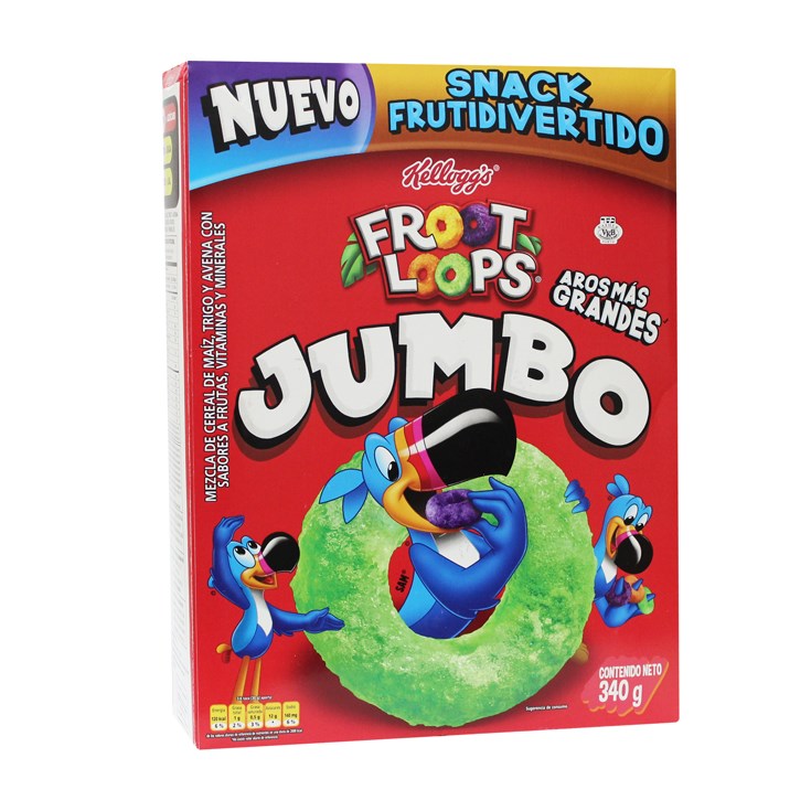 Cereal Froot Loops Jumbo Kellogg´S 340 Gr - supermercadosantamaria.com