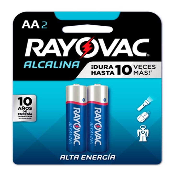 Blister Rayovac AA X 2 Rayovac Alcaline - supermercadosantamaria.com