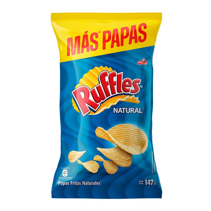 Papa Sabor Natural Ruffles 147 Gr - supermercadosantamaria.com