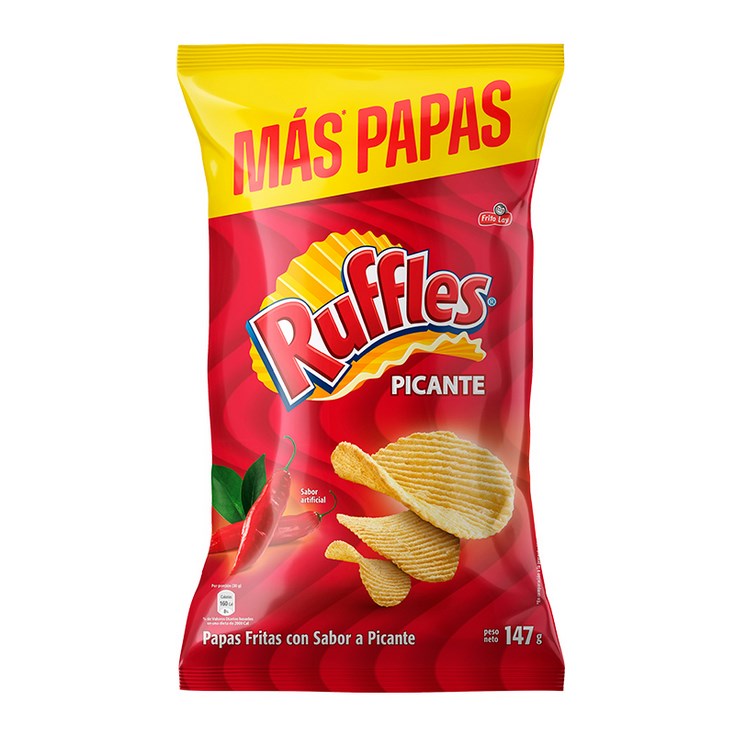 Papa Sabor Picante Ruffles 147 Gr - supermercadosantamaria.com