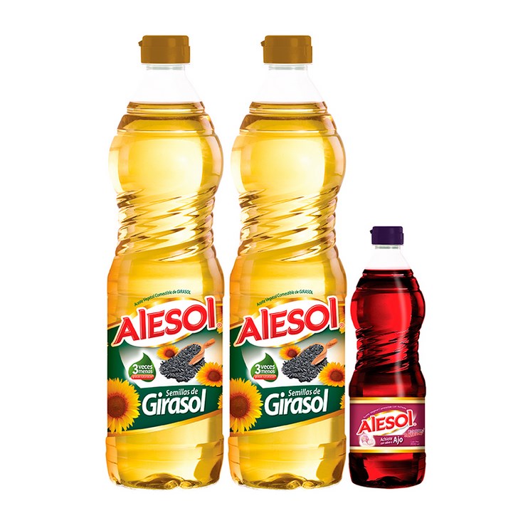 Aceite Girasol Alesol Duopack Gratis Achiote - supermercadosantamaria.com