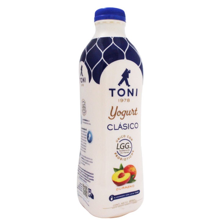Toni Yogurt Sabor Durazno 950Ml - supermercadosantamaria.com