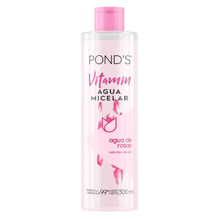 Ponds Micelar Agua De Rosa 300Ml - supermercadosantamaria.com