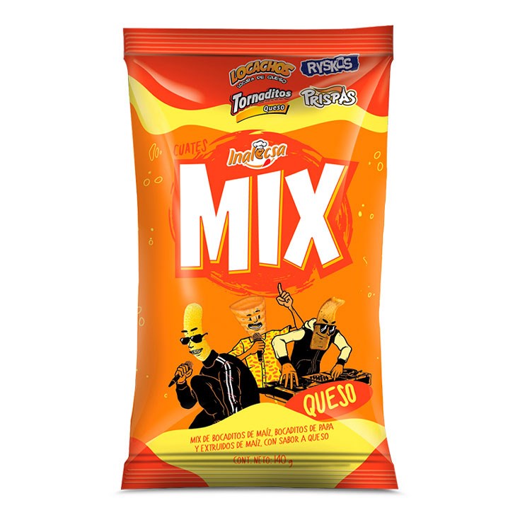 Snack Mix Queso Cuates 140 Gr - supermercadosantamaria.com