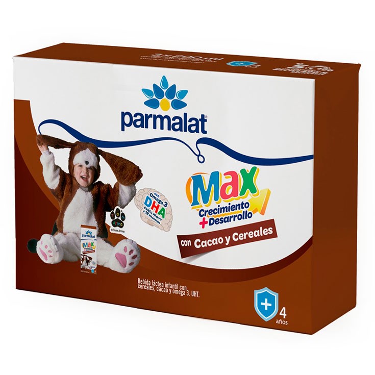 Bebida de Crecimiento Parmalat Max Cacao/ Cer - supermercadosantamaria.com