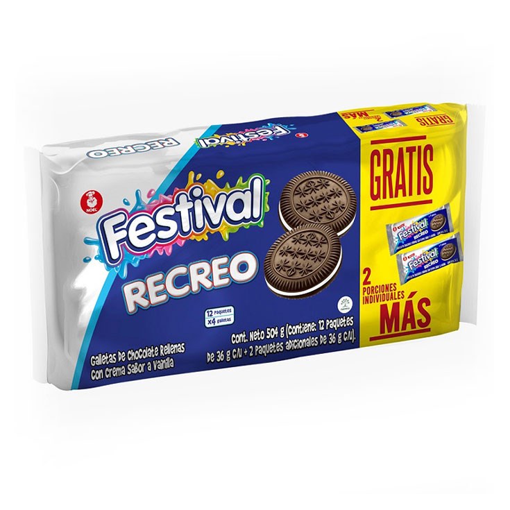 Noel Galleta Festival Recreo 504G - supermercadosantamaria.com