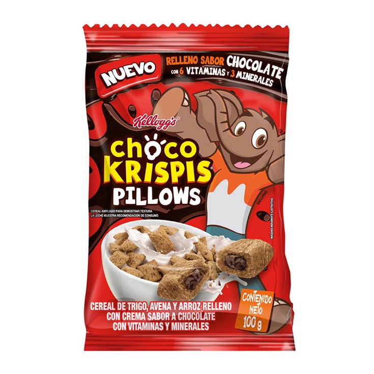 Cereal chico Krispi Pillows Kellogg´s 100G - supermercadosantamaria.com