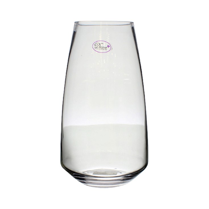 Florero Transparente Liso 100%Vidrio Sodalime 25Cm ...