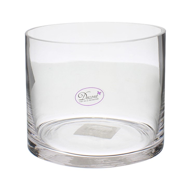 Florero Transparente Liso 100%Vidrio Bohemia 12Cm ...