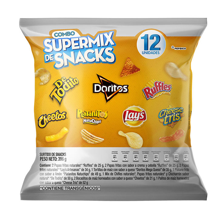 Combo Super Mix De Snacks 396G - supermercadosantamaria.com