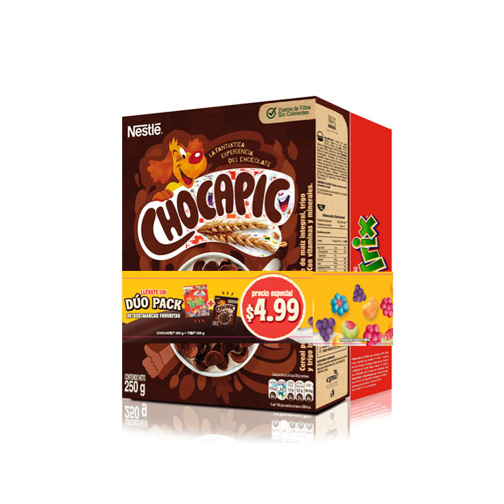 Cereal Chocapic Duo 250G/TRIX 230G - supermercadosantamaria.com