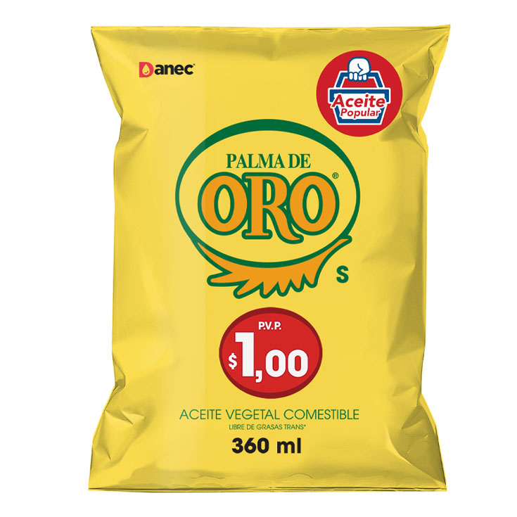 Aceite Popular Palma De Oro Funda 400Ml. - supermercadosantamaria.com