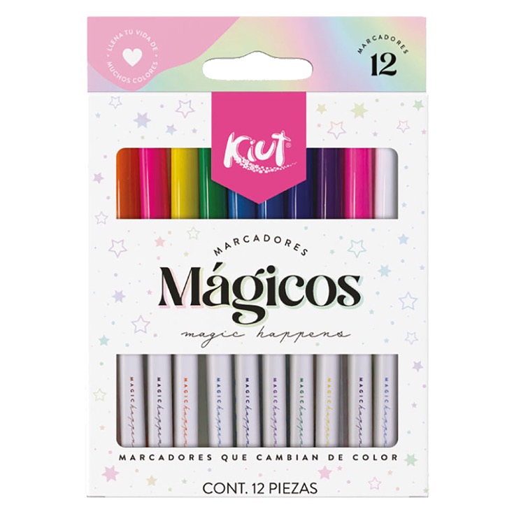Marcadores Magicos Kiut X 12 Unidades - supermercadosantamaria.com