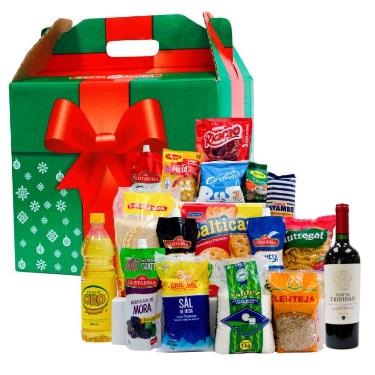 Carton Navideño Santa Maria 3 (Cartón Verde) - supermercadosantamaria.com