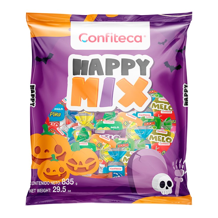 Happy Mix Caramelo Duro Halloween 835Gr - supermercadosantamaria.com