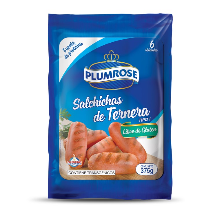 Plumrose Salchicha De Ternera Tipo I 375 Gr - supermercadosantamaria.com