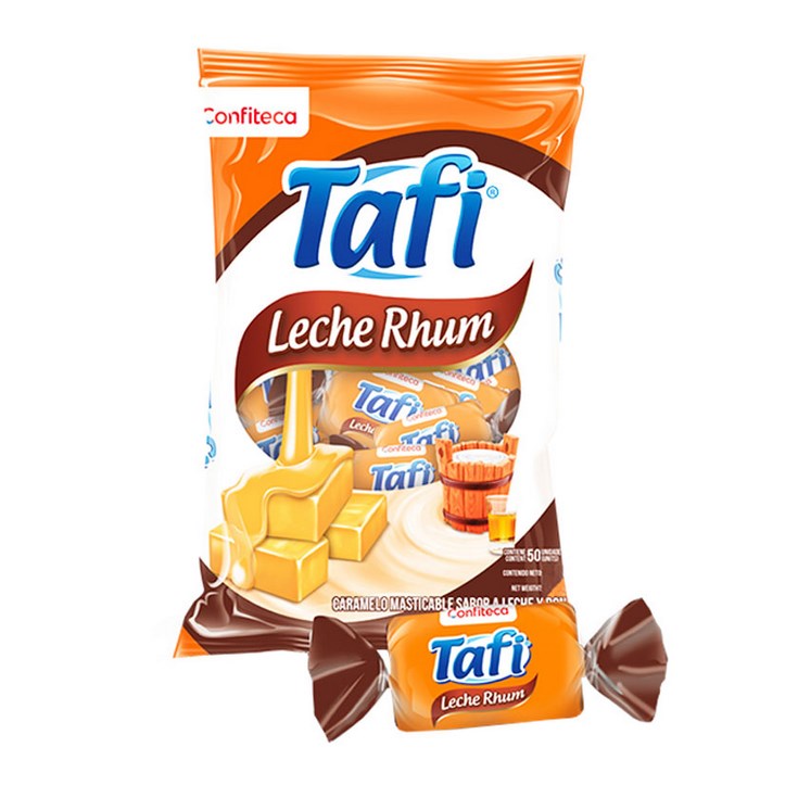 Caramelo Tafi Leche Rhum 200 Gr - supermercadosantamaria.com