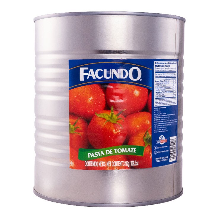 Pasta De Tomate Facundo 3 Kg - supermercadosantamaria.com