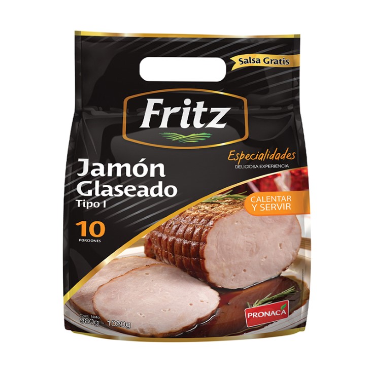 Fritz premium jamon glaseado 1 kg - supermercadosantamaria.com