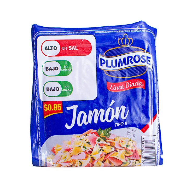 Jamón Plumrose Línea Diaria 85 Gr - supermercadosantamaria.com