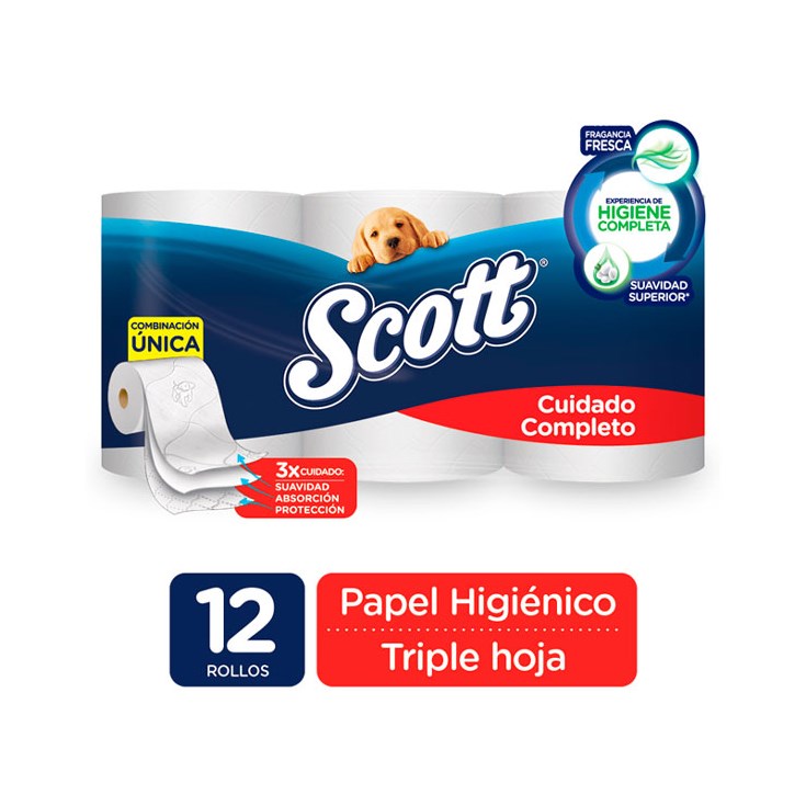 Papel Higiénico Scott Maxi Rollo X 12 Uni - supermercadosantamaria.com