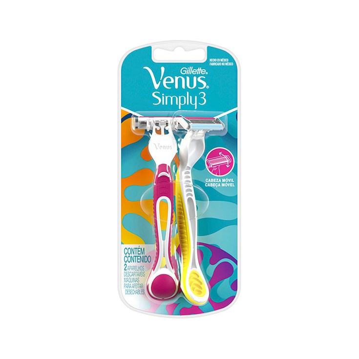 Rasuradora Venus Desechable Mujer Simply 2 Uni - supermercadosantamaria.com