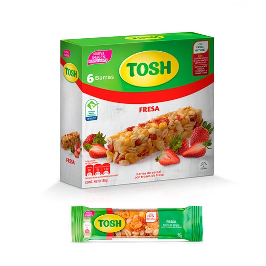 Barra Cereal Sabor Chips Chocolate Tosh 138 Gr - supermercadosantamaria.com