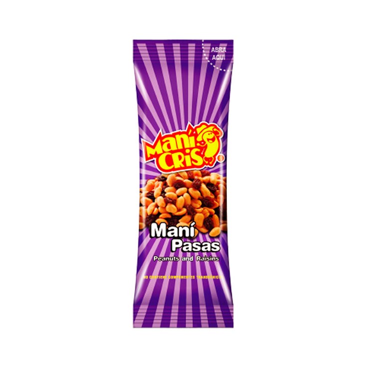 Maní Pasas Mani Cris 50 Gr - supermercadosantamaria.com